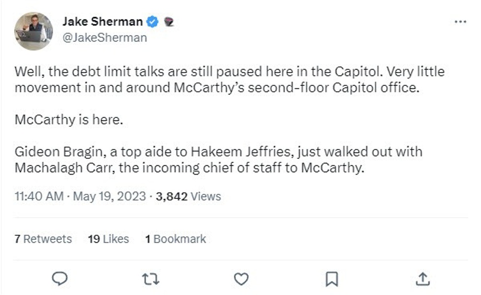 Jake Sherman: Nothing to report from Washington | Forexlive