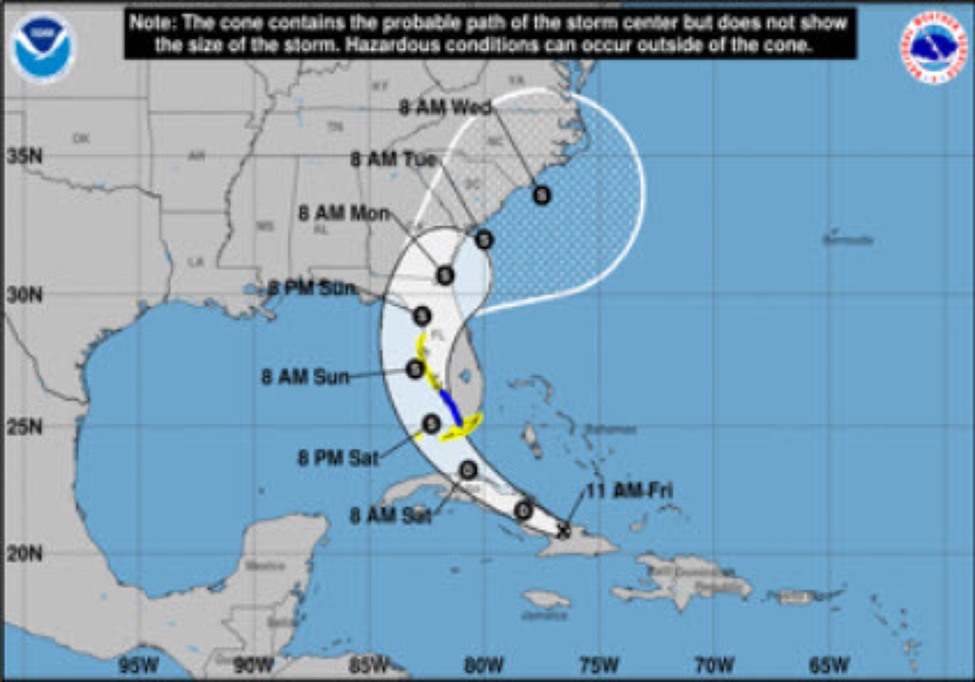 Tropical storm forecast to hit Florida this weekend | Forexlive