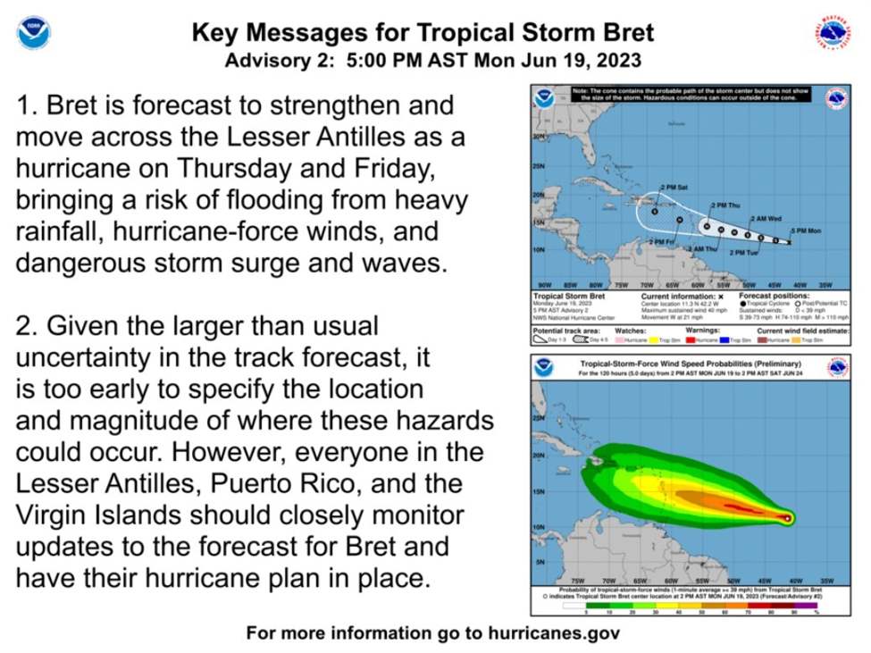 Oil - Tropical Storm Bret to strengthen to Hurricane just outside of US ...